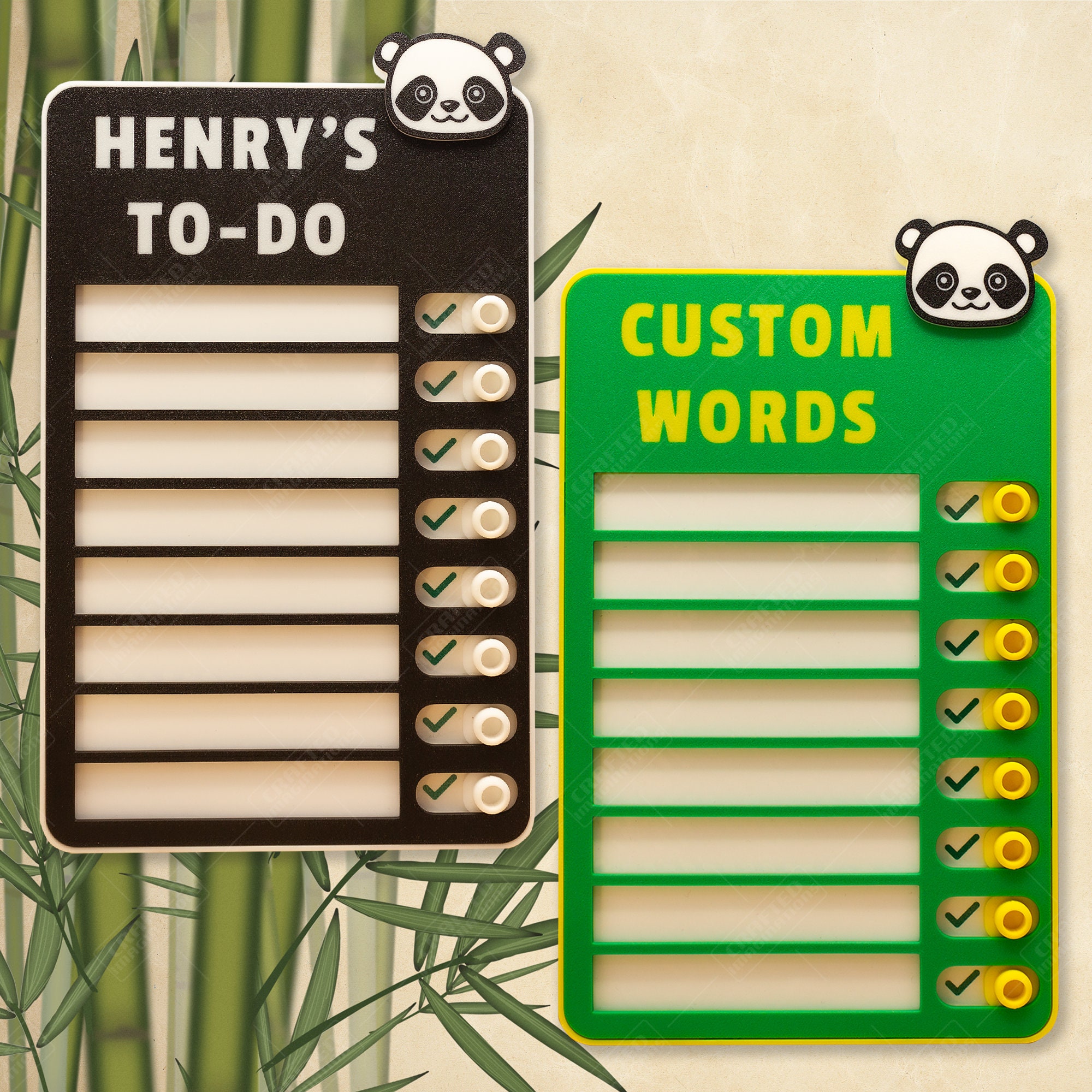 Sliding Routine Chart, To-do List, Daily Checklist, Personalized ...