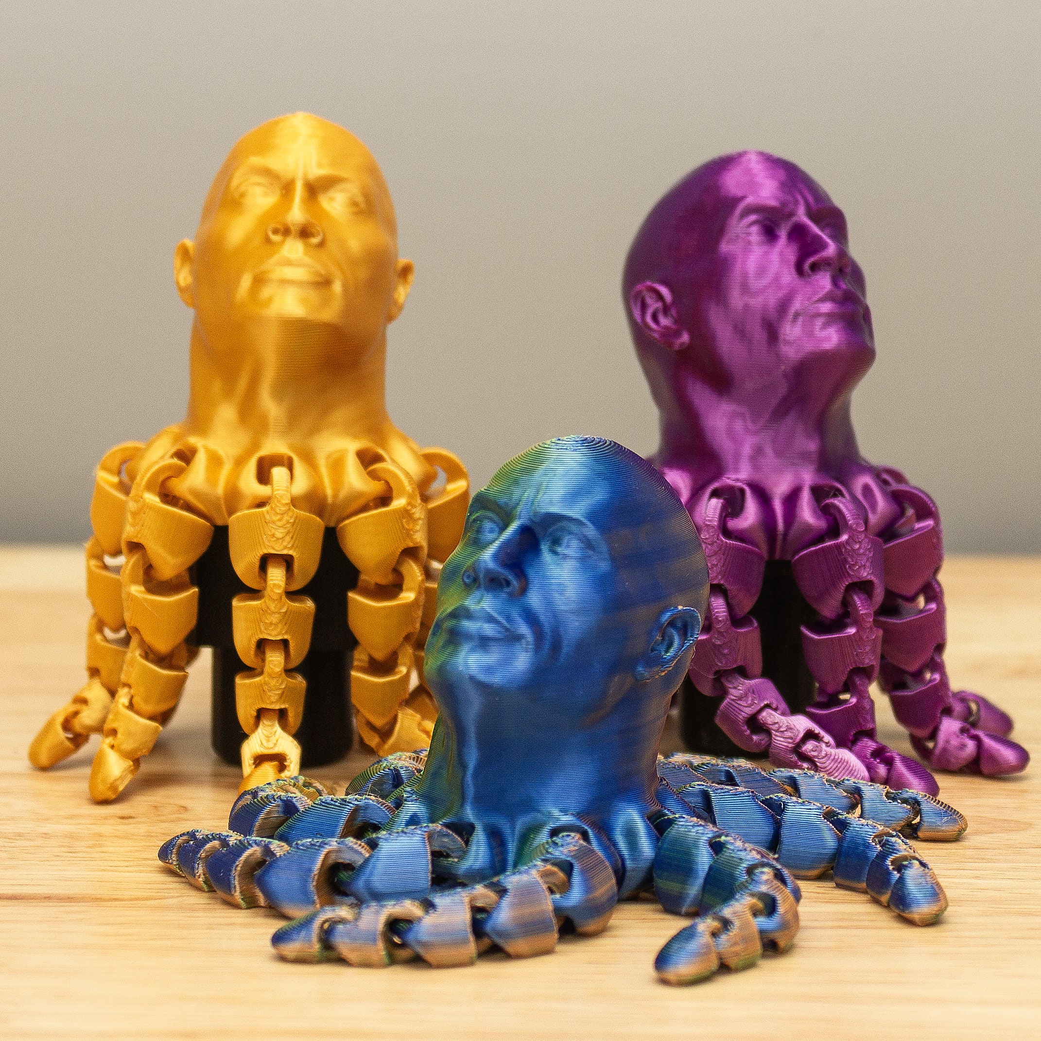 Rocktopus Fidget Toy, Dwayne Johnson Octopus Flexi Toy, Fidget Toy ...