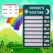 Sliding Routine Chart, Chore Chart, Daily Checklist, Personalized ...
