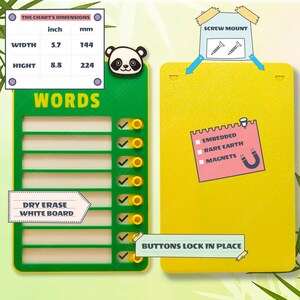 Sliding Routine Chart, To-do List, Daily Checklist, Personalized ...