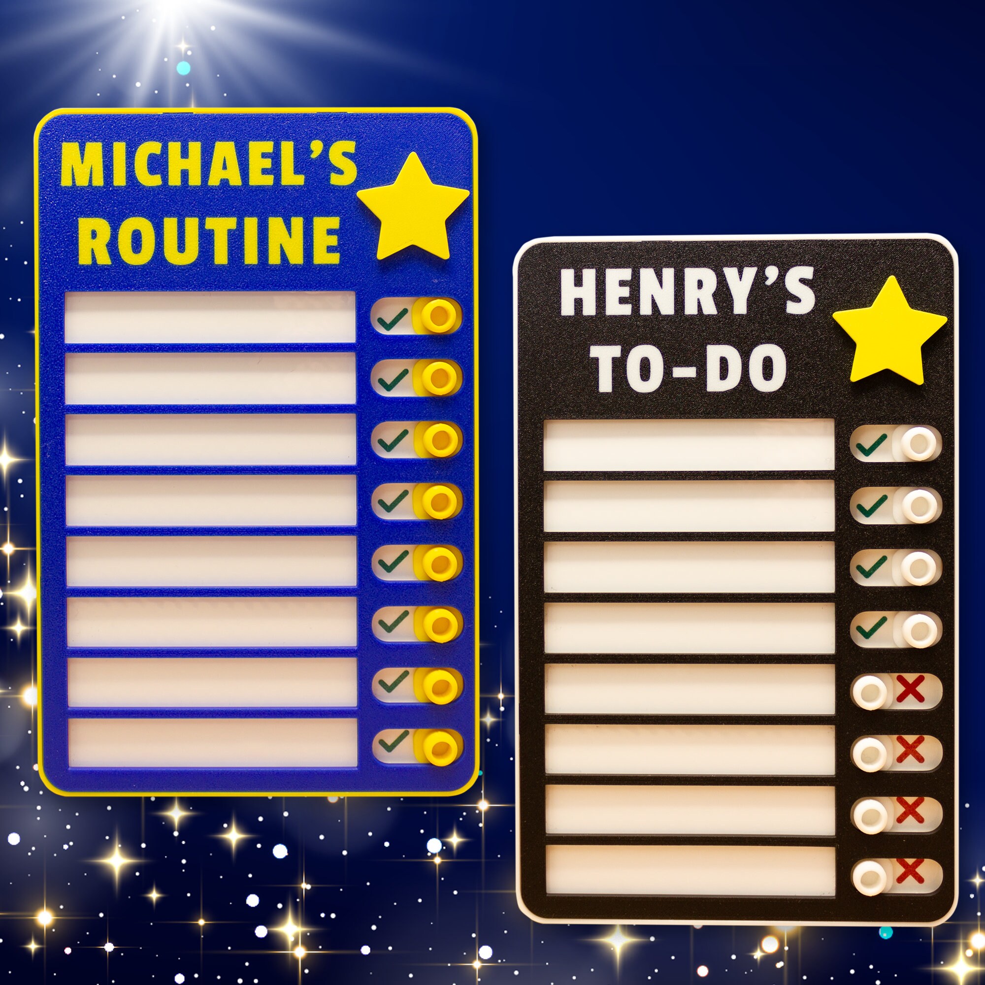 Starroutine Chart, To-do List, Daily Checklist, Personalized Planner ...