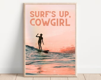 Coastal Cowgirl Decor Newspaper Print Western Wall Art - Etsy