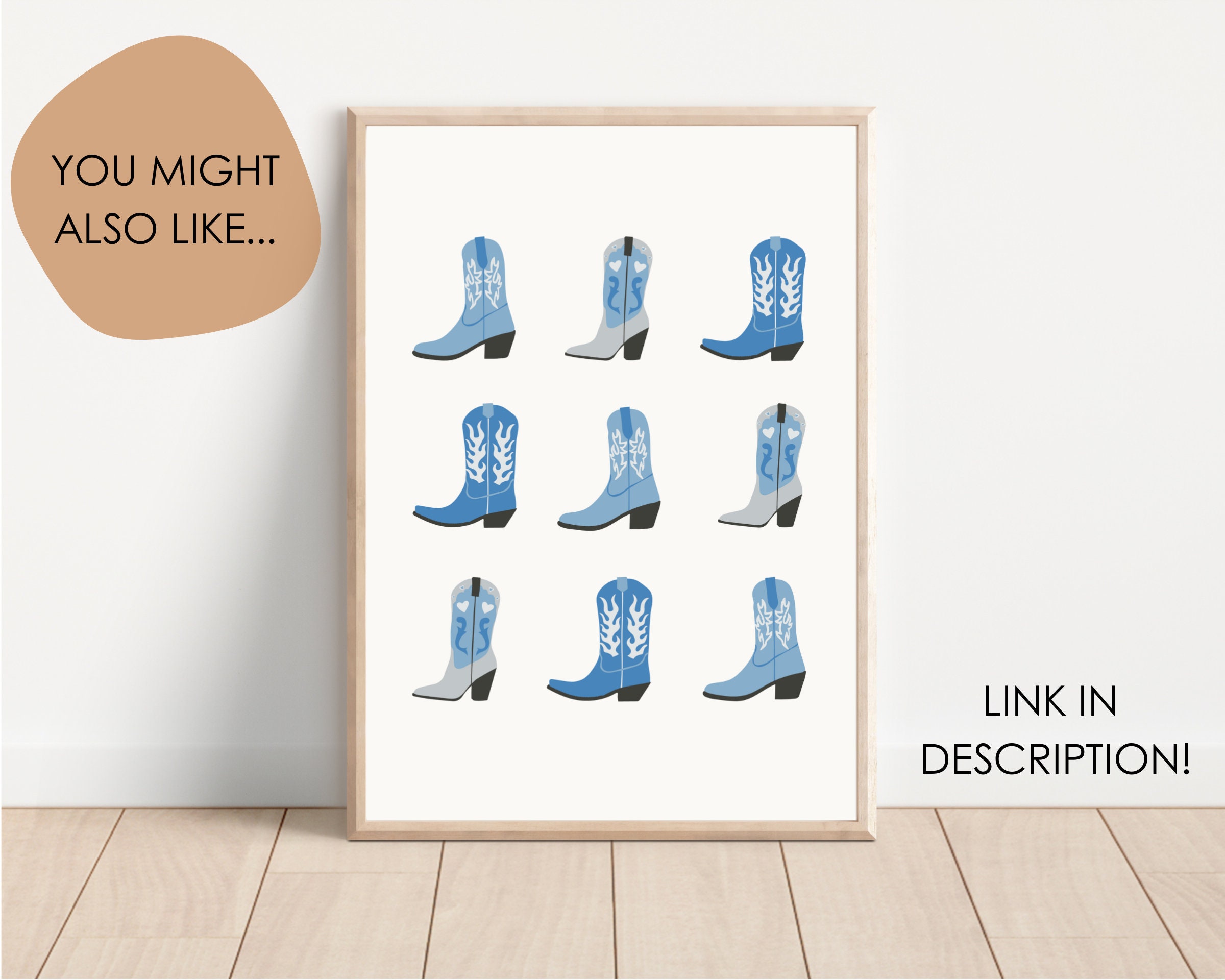 Aloha Cowgirl Poster Coastal Cowgirl Print Surfer Cowgirl Wall Art ...