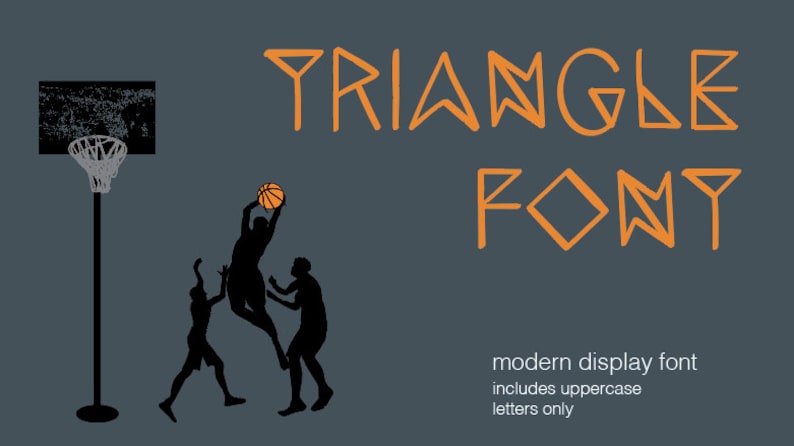 Triangle Display Font - Etsy