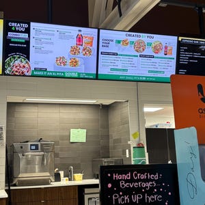 3 Screens Custom Order TV Menu Board for Restaurant, Bar or Cafe ...