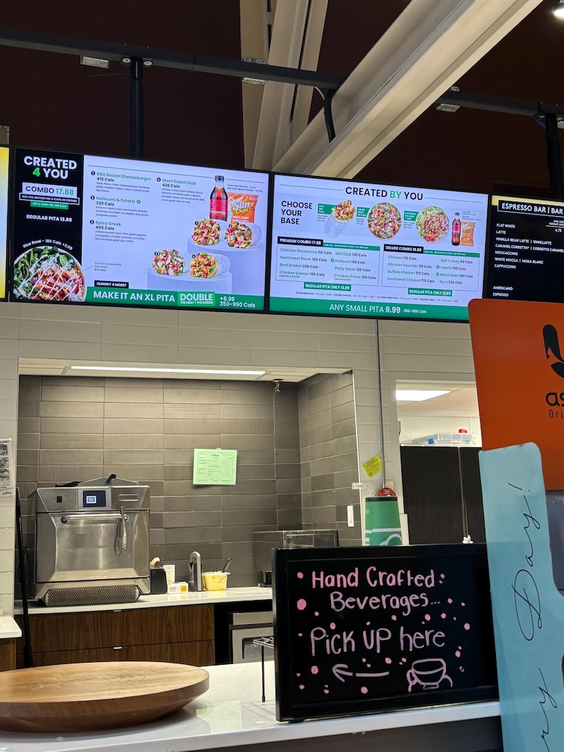 Custom Digital TV Menu Board: Restaurant, Bar, Cafe (fully Editable) - Etsy