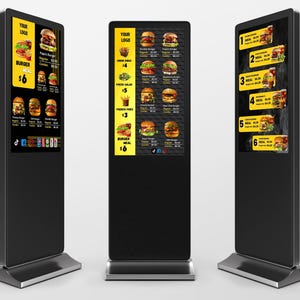 Vertical TV Restaurant Menu Board: Editable Digital Signage Mockup - Etsy