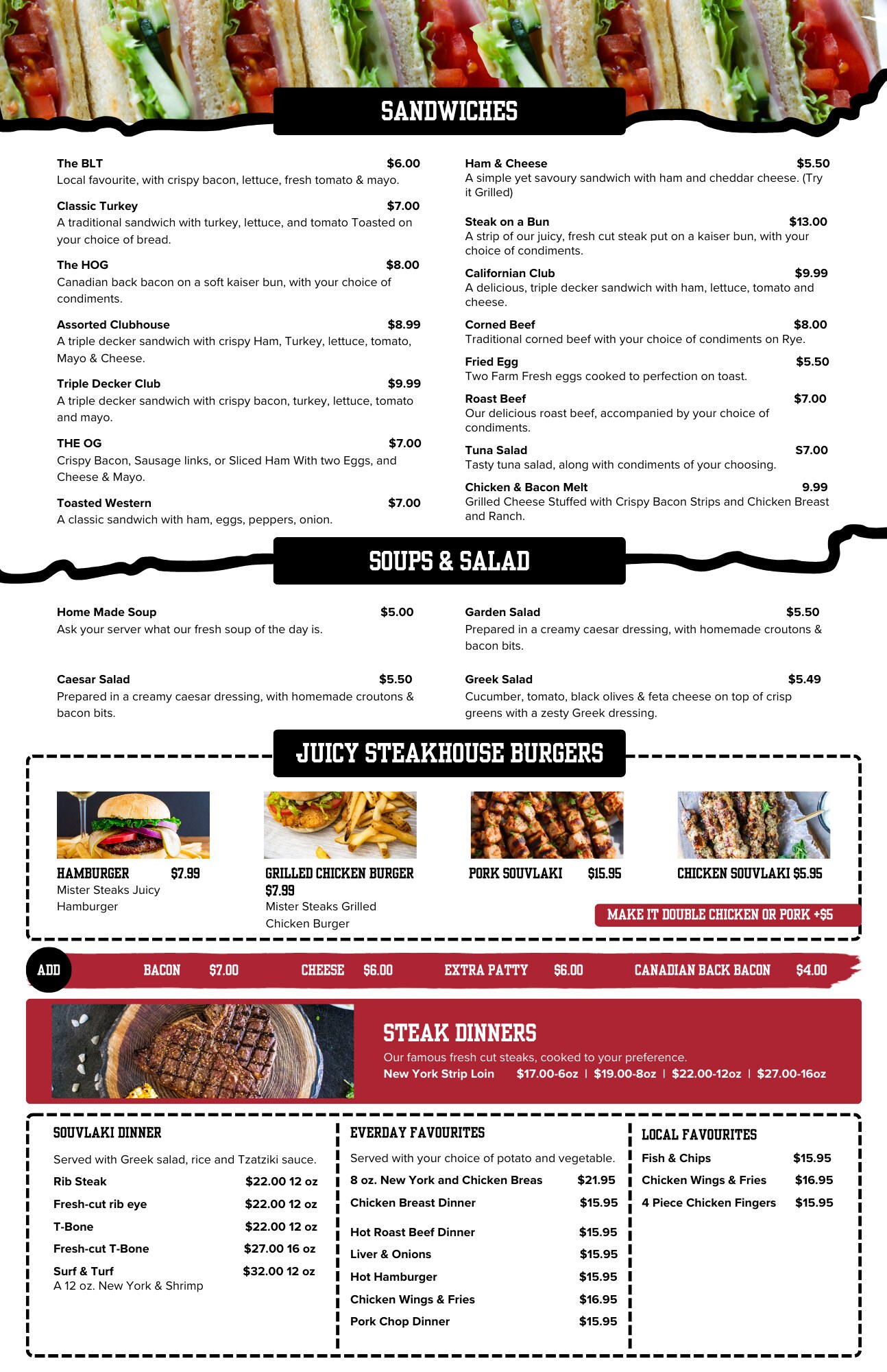 9 in 1 Done for You Canva Menu Template - Trifold Menu Template + 11x7 ...