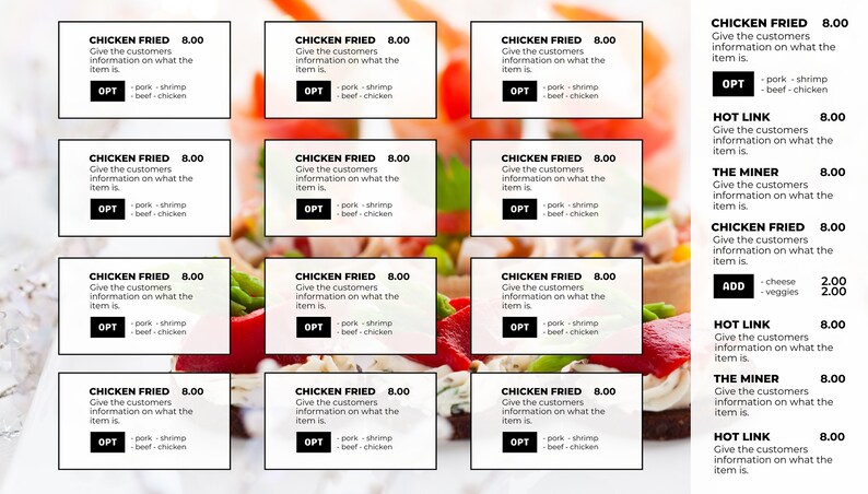 Restaurant TV Menu Board Templates: Editable Digital Menu (7 Pages ...
