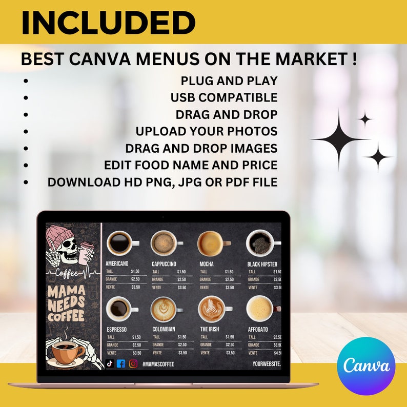 10 IN 1 Digital Menu Board & TV Menu Templates - Amazing Templates ...