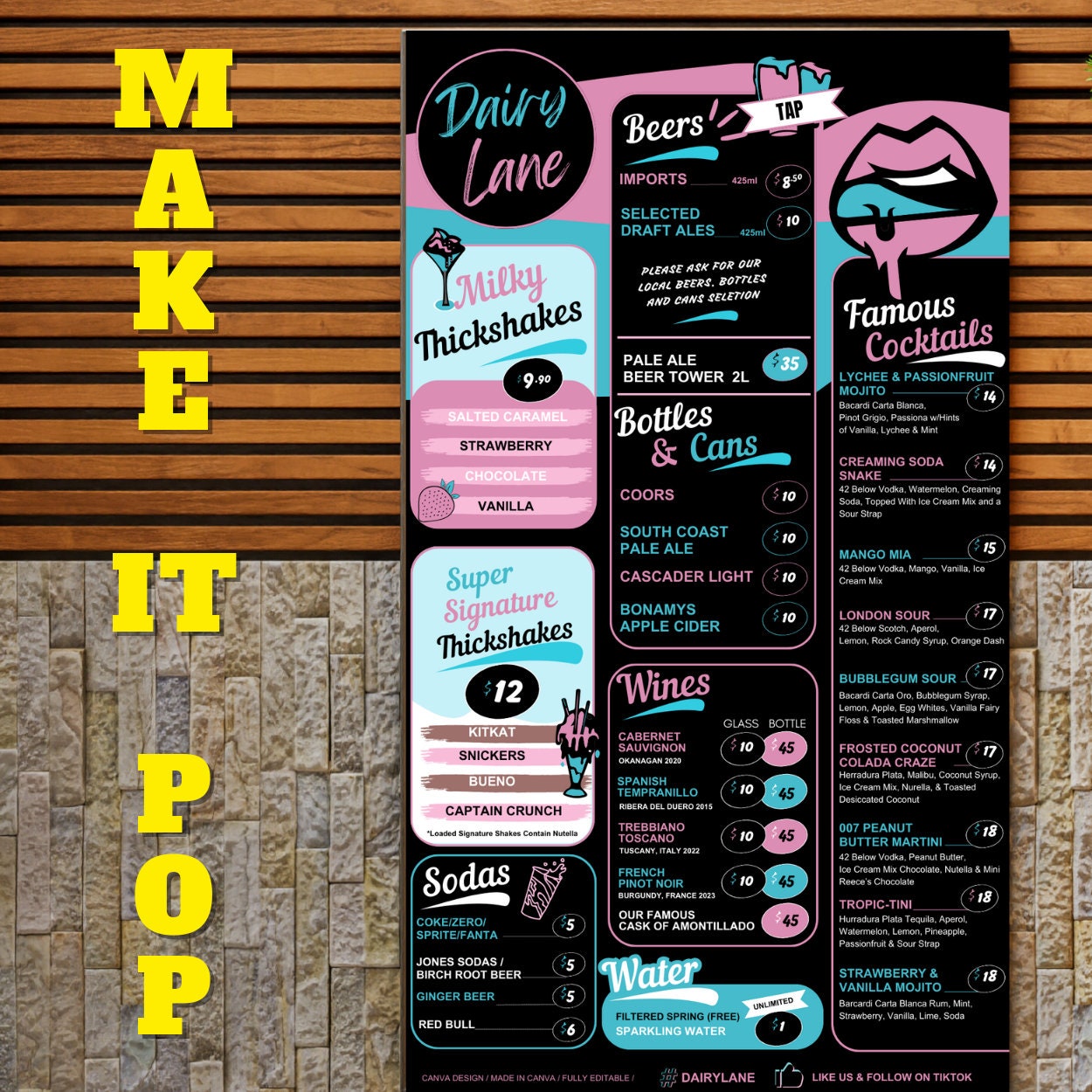 10 IN 1 Digital Menu Board & TV Menu Templates - Amazing Templates ...
