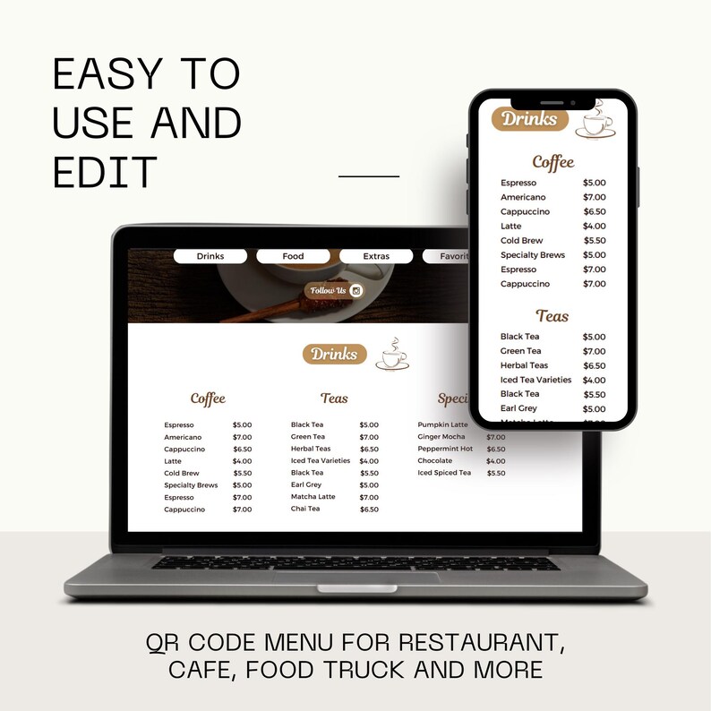 Qr Code Menu Your Website Menu Fully Hosted No Monthly Fee Digital Qr Code Menu Mobile