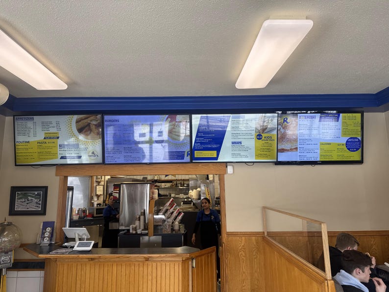 Custom Restaurant TV Menu Board: Animated or Static Design - Etsy