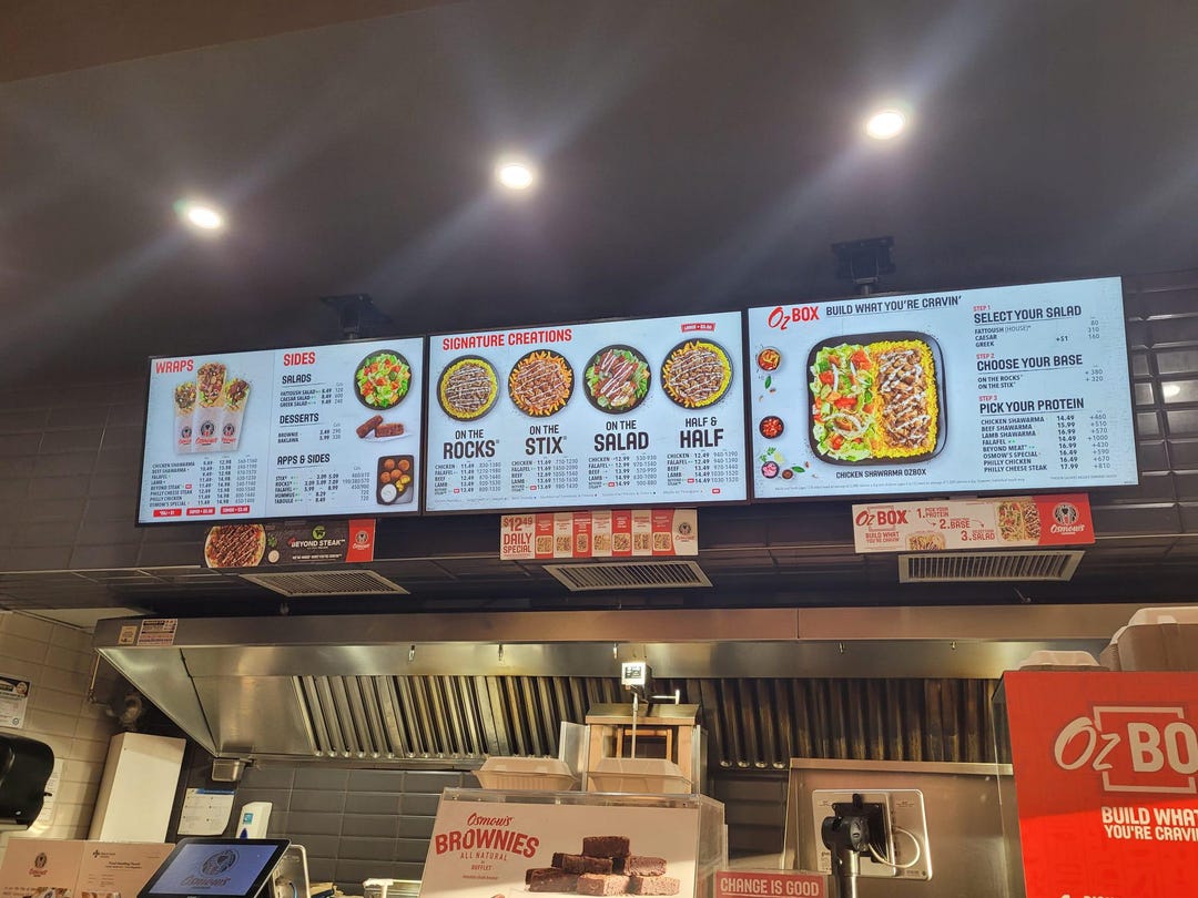 Custom Digital TV Menu Board: Restaurant, Bar, Cafe (fully Editable ...