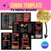 Restaurant TV Menu Board Templates: 10-in-1 Customizable Premium ...