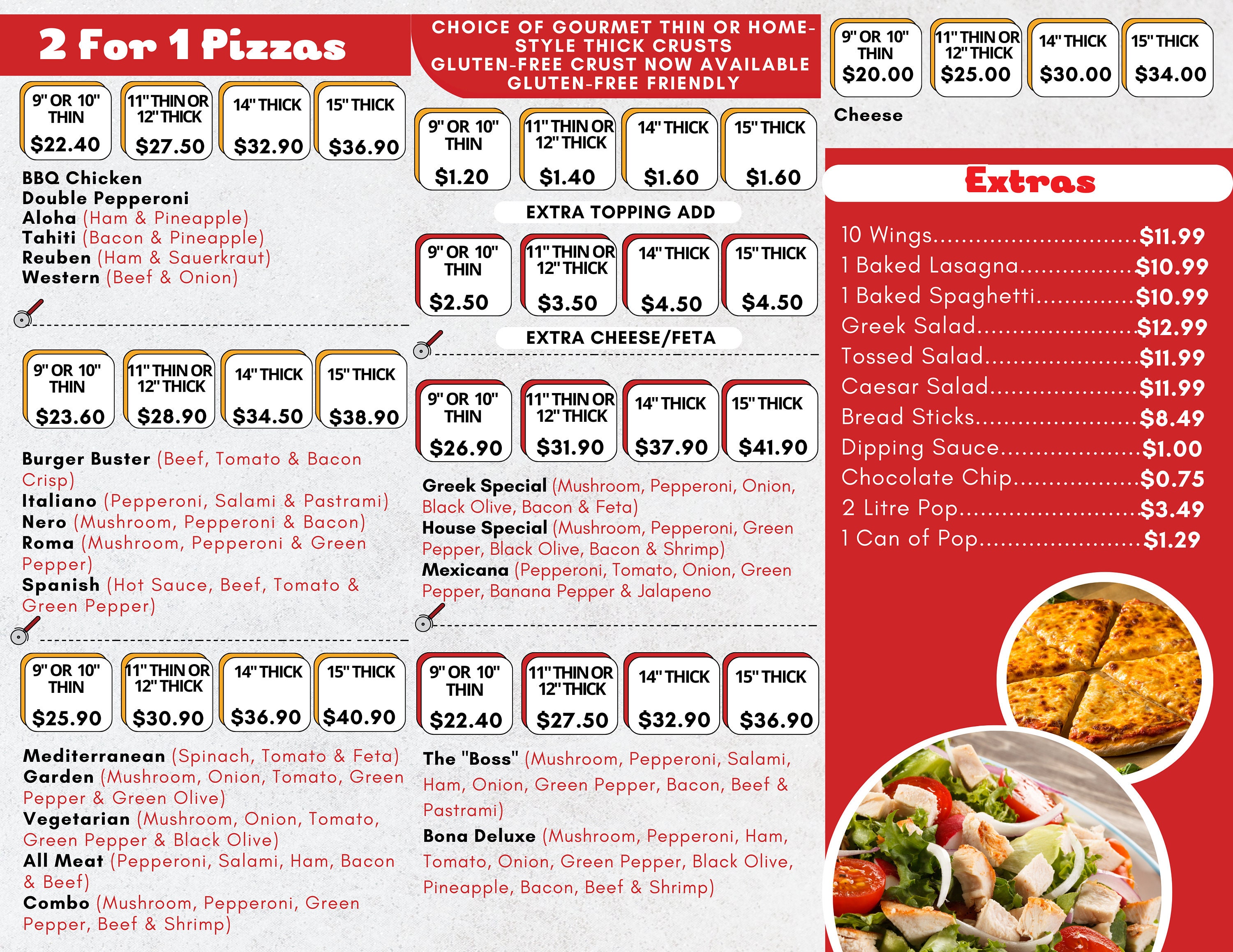 9 in 1 Done for You Canva Menu Template - Trifold Menu Template + 11x7 ...