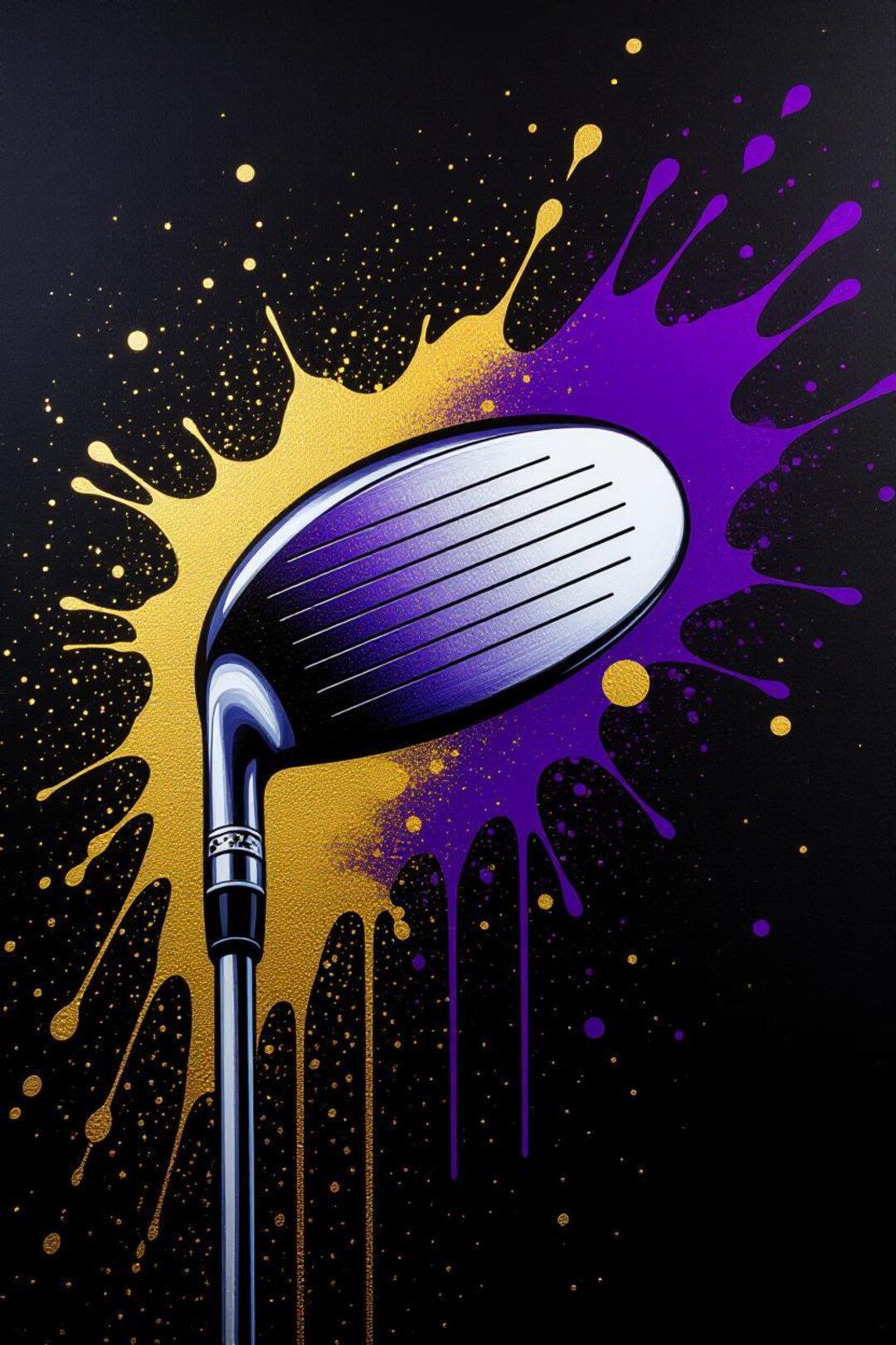 Splash - Golf Digital Art Print - Etsy