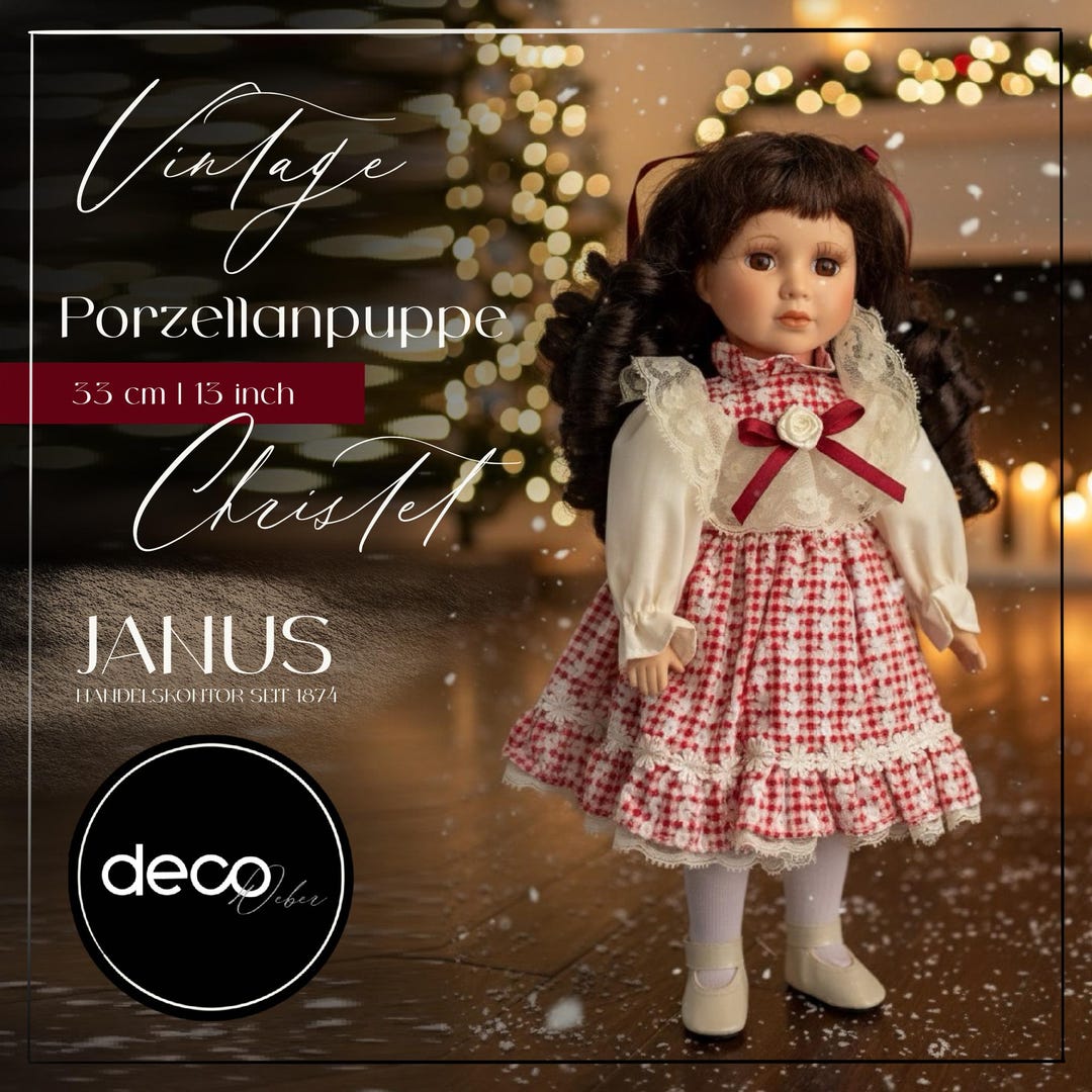 Nostalgia Porcelain Doll Christel 33 Cm JANUS - Etsy