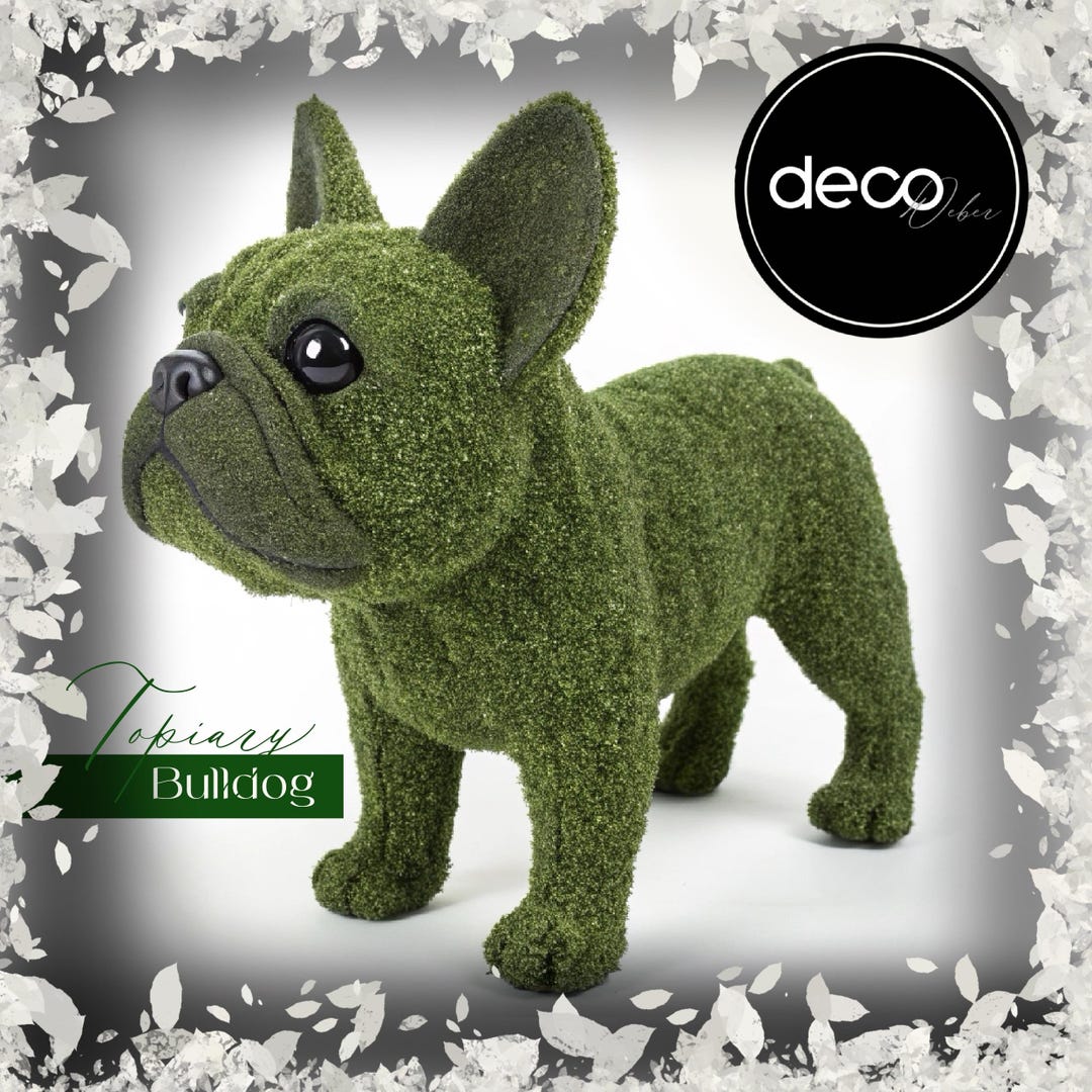 Topiary French Bulldog Figure Xl - Etsy