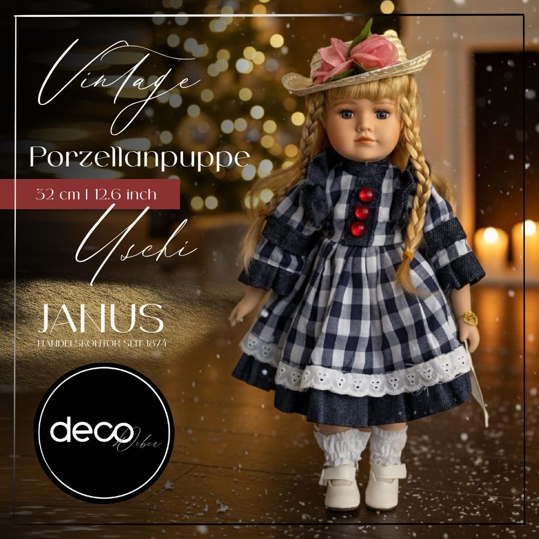 Nostalgia Porcelain Doll Uschi 32 Cm JANUS - Etsy