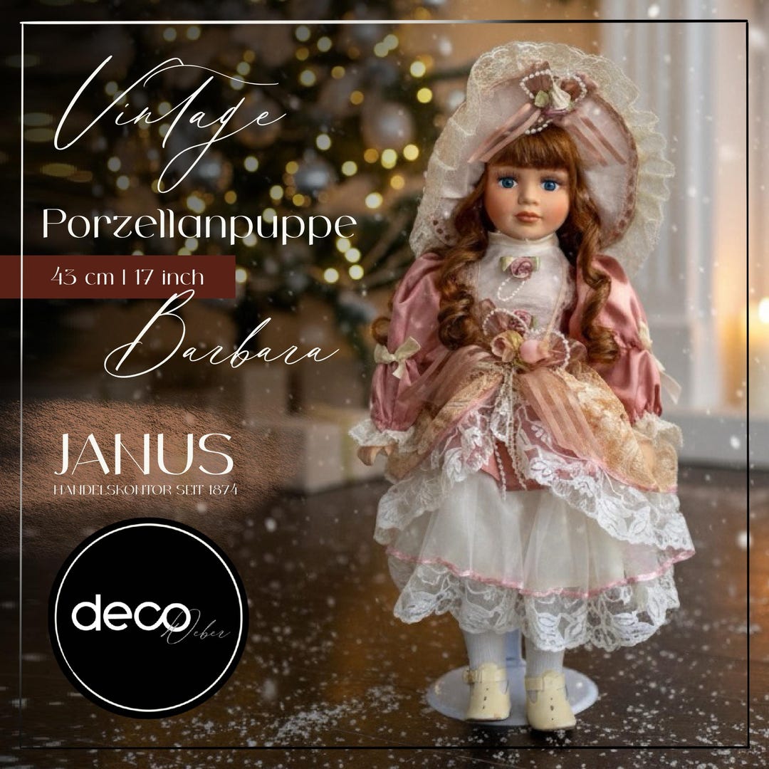 Nostalgia Porcelain Doll Barbara 43 Cm JANUS - Etsy