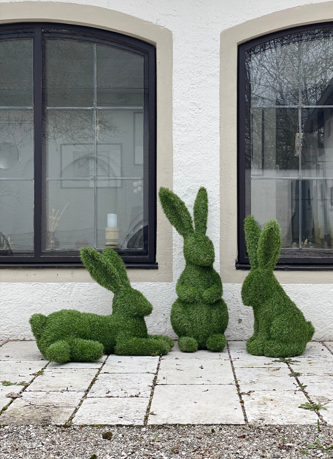Topiary Volume Figures of Rabbits (set of 3) - Etsy