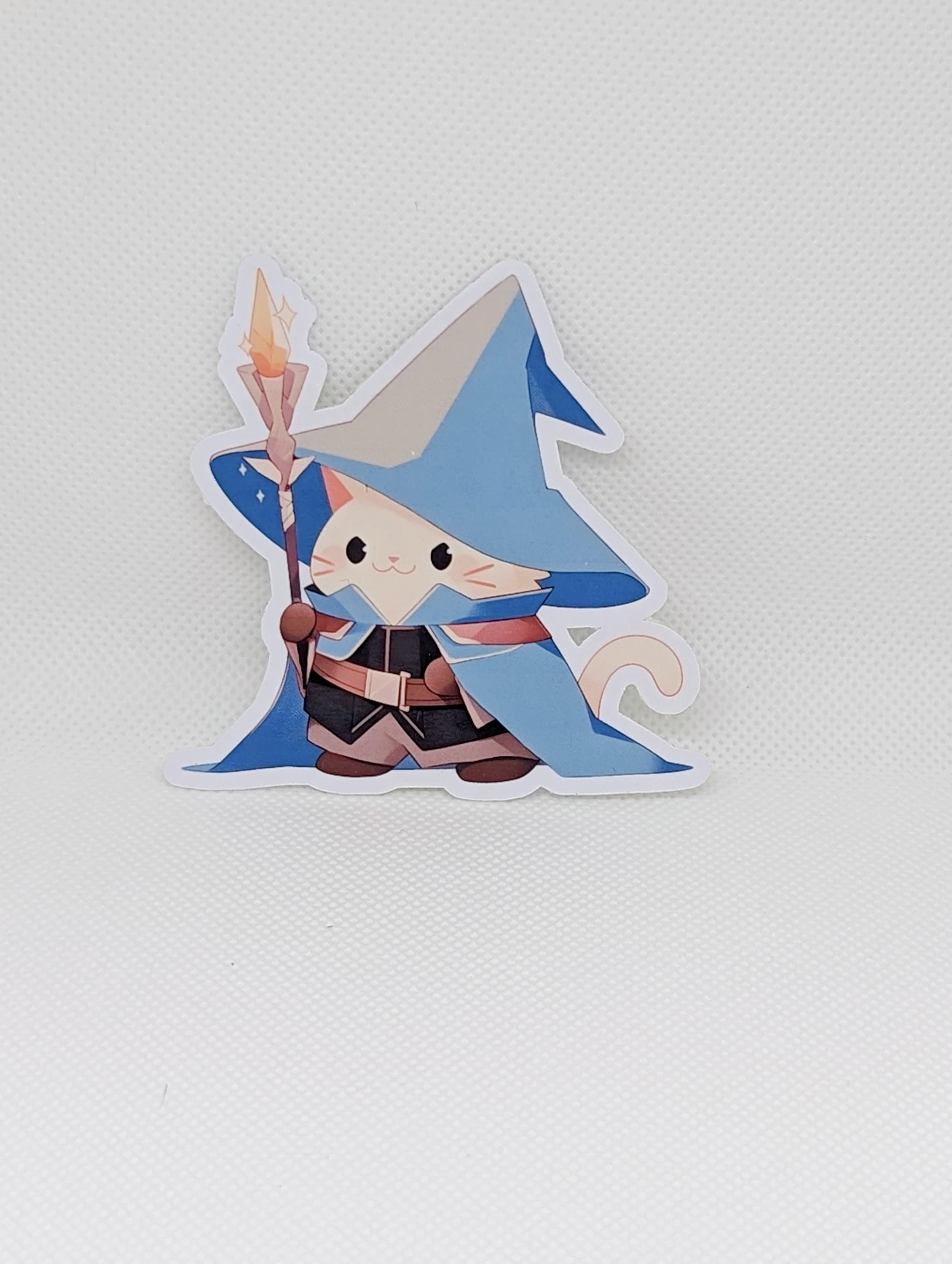 D&D Sticker Mage Dnd Cat Sticker of Dungeons and Dragons Wizard Sticker ...