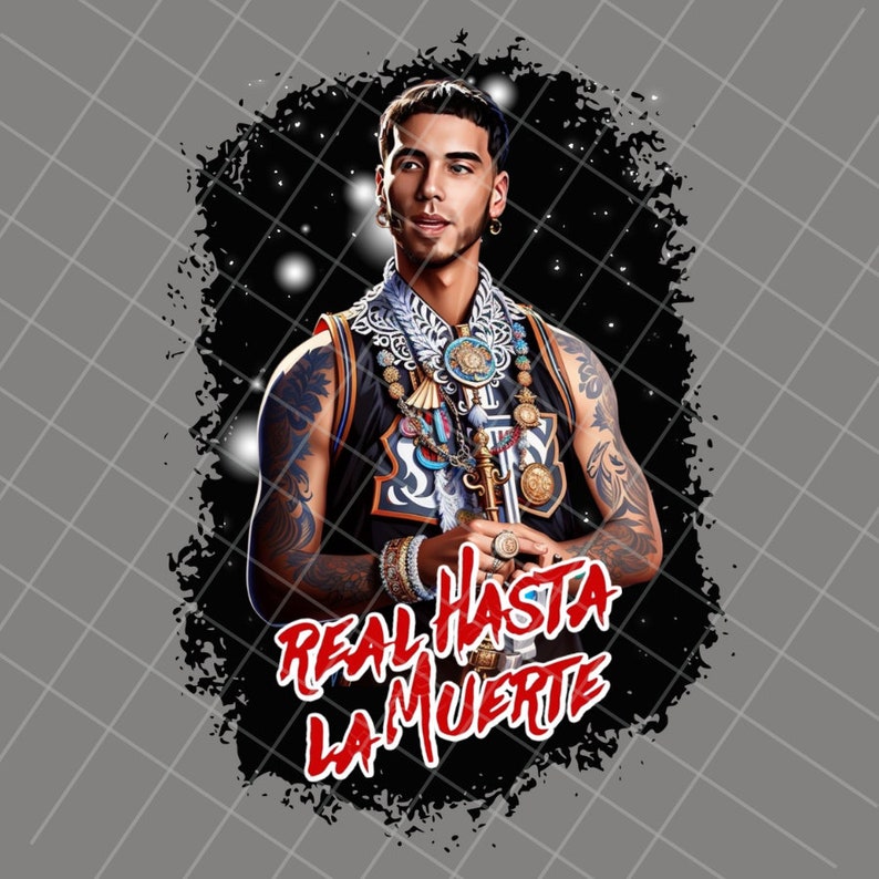 Anuel AA Png File / Real Hasta La Muerte Sublimation File / - Etsy