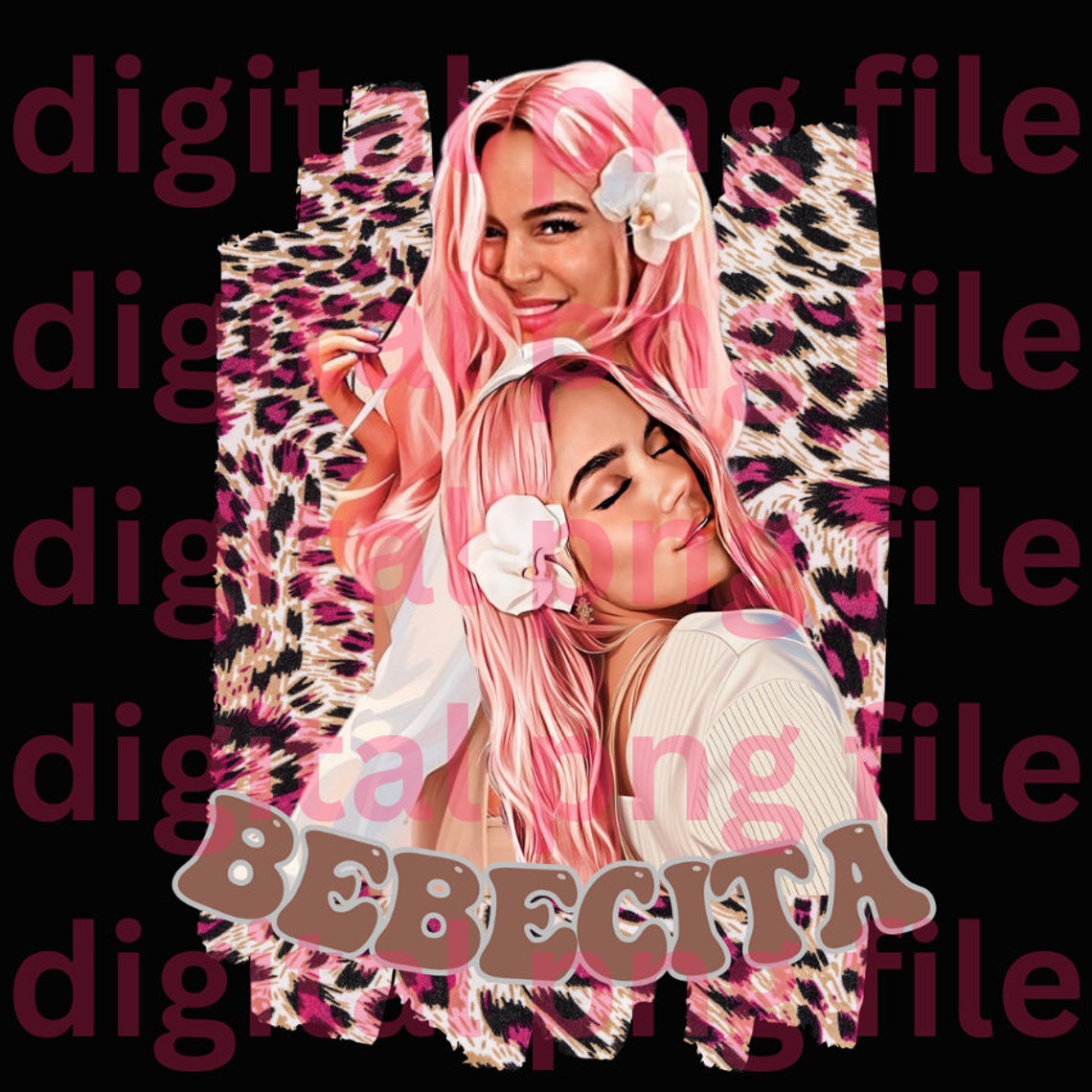 Karol G Digital Png File / Bebecita Cartoon Sublimation File / - Etsy