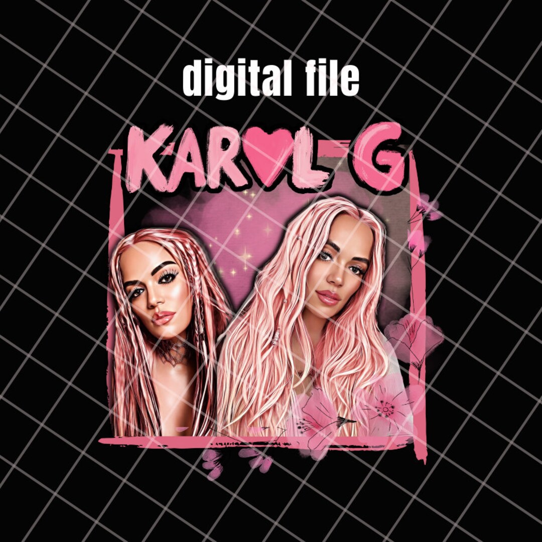 Buy Karol G Bichota Season Pink Digital Png File / MSB Cartoon Art ...