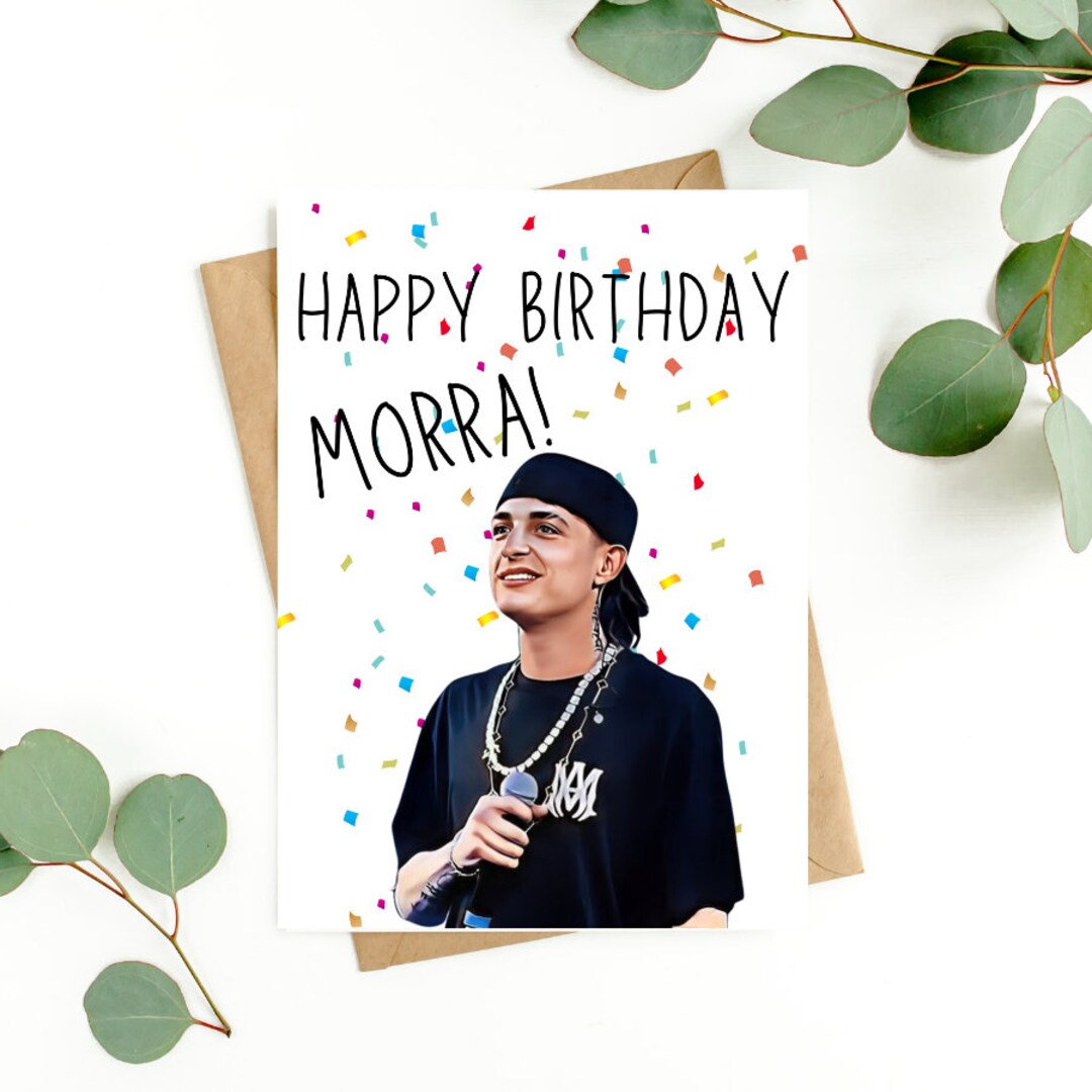 Peso Pluma Printable Birthday Card / Peso Pluma Png Card Design / Morra ...