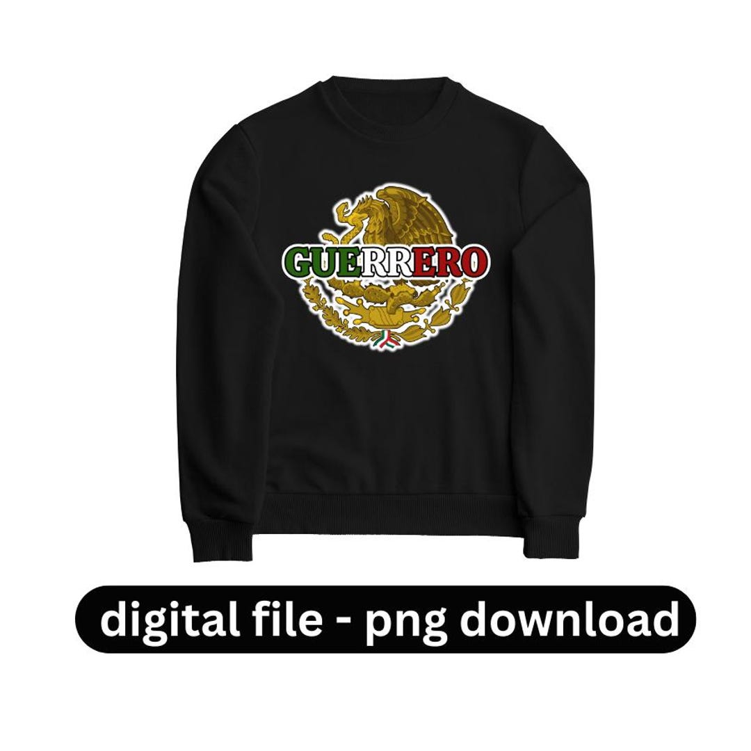 Guerrero Mexico Logo Digital Png File / Mexican Eagle Design /mexican ...
