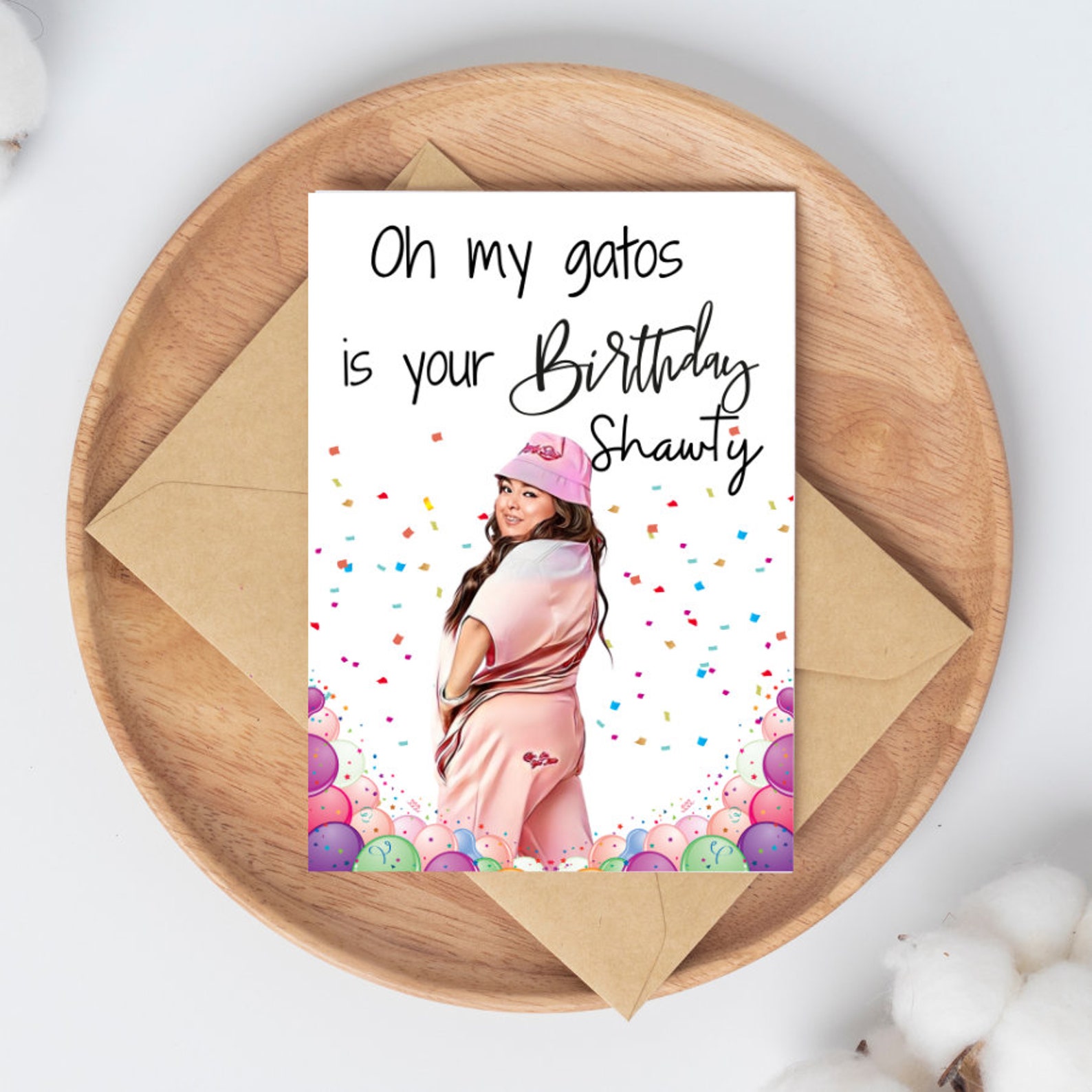 Shawty Bae Funny Printable Card / Oh My Gatos Png Card Design ...
