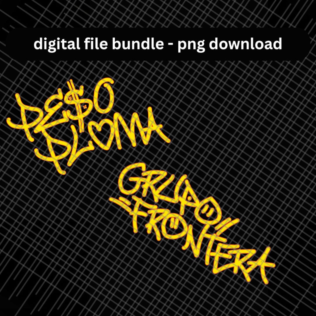 Peso Pluma & Group Frontera Logo Bundle / Doble P Digital Png File ...