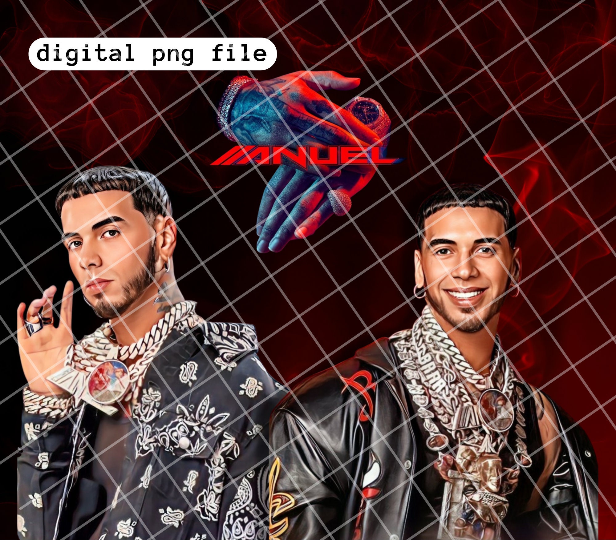 Anuel AA Digital Png File /real Hasta La Muerta Sublimation - Etsy