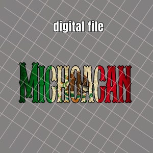 Michoacan Logo Digital Png File / Mexico Sublimation File /mexican Flag ...