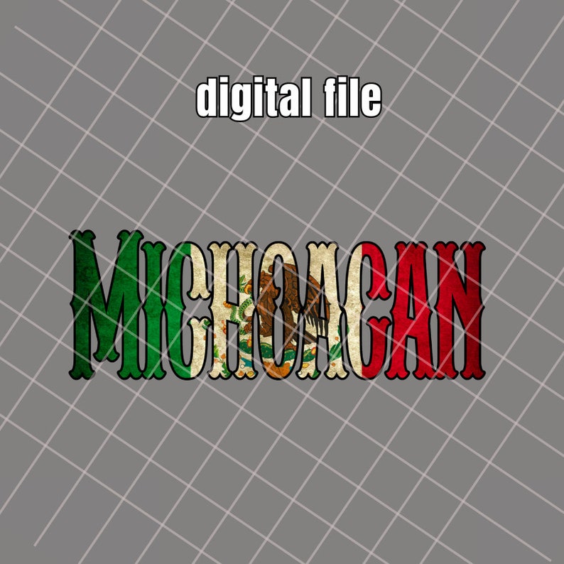 Michoacan Logo Digital Png File / Mexico Sublimation File - Etsy