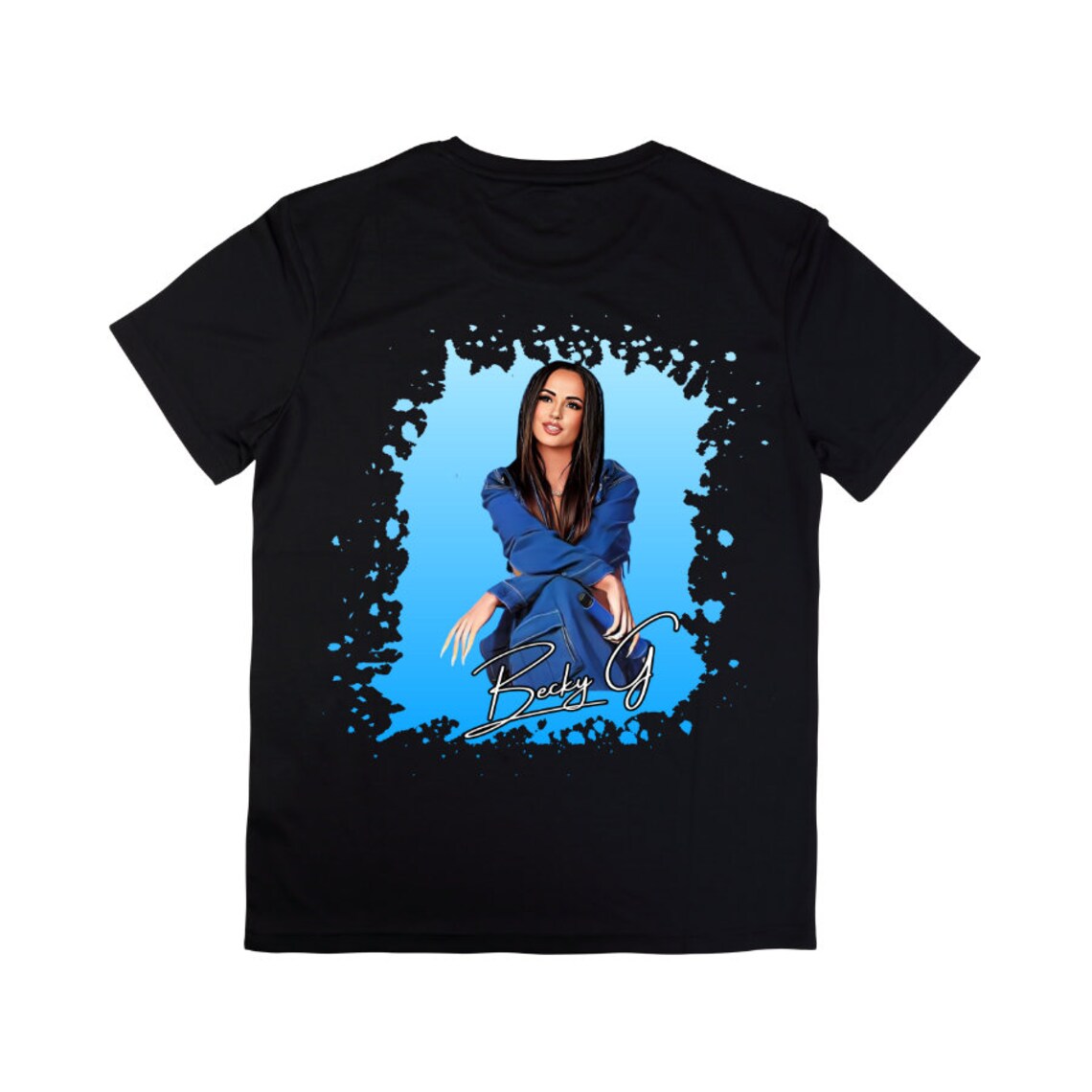 Becky G Blue Digital Png File / Becky G Cartoon Sublimation - Etsy