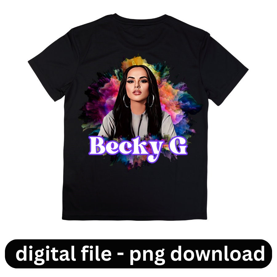 Becky G Colorful Digital Png File / Becky G Cartoon - Etsy