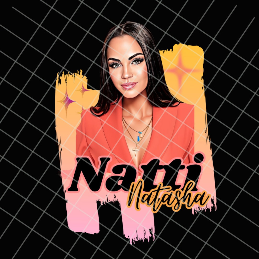 Natti Natasha Digital Png File / Cartoon Sublimation File / T-shirt ...