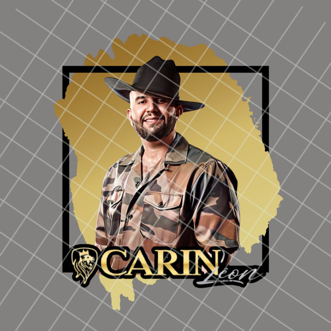 Carin Leon Gold logo digital png archivo / Carin Leon sublimation file ...