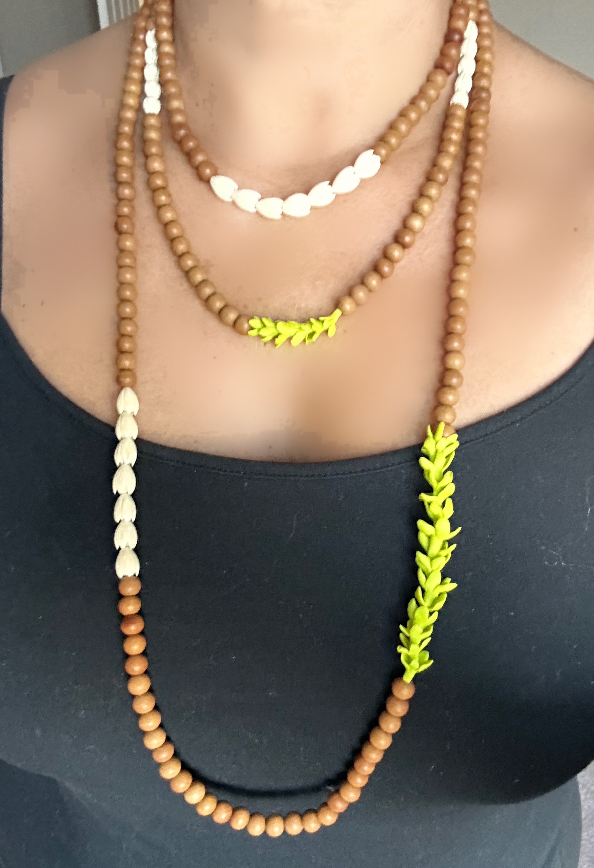 Long Pakalana/iliahi/pikake Necklace - Etsy