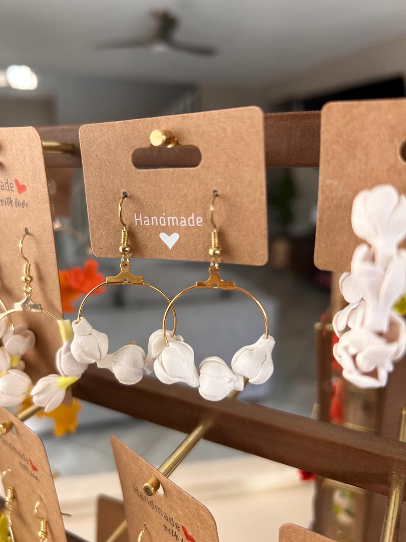 Pendientes de aro Pikake - Etsy España