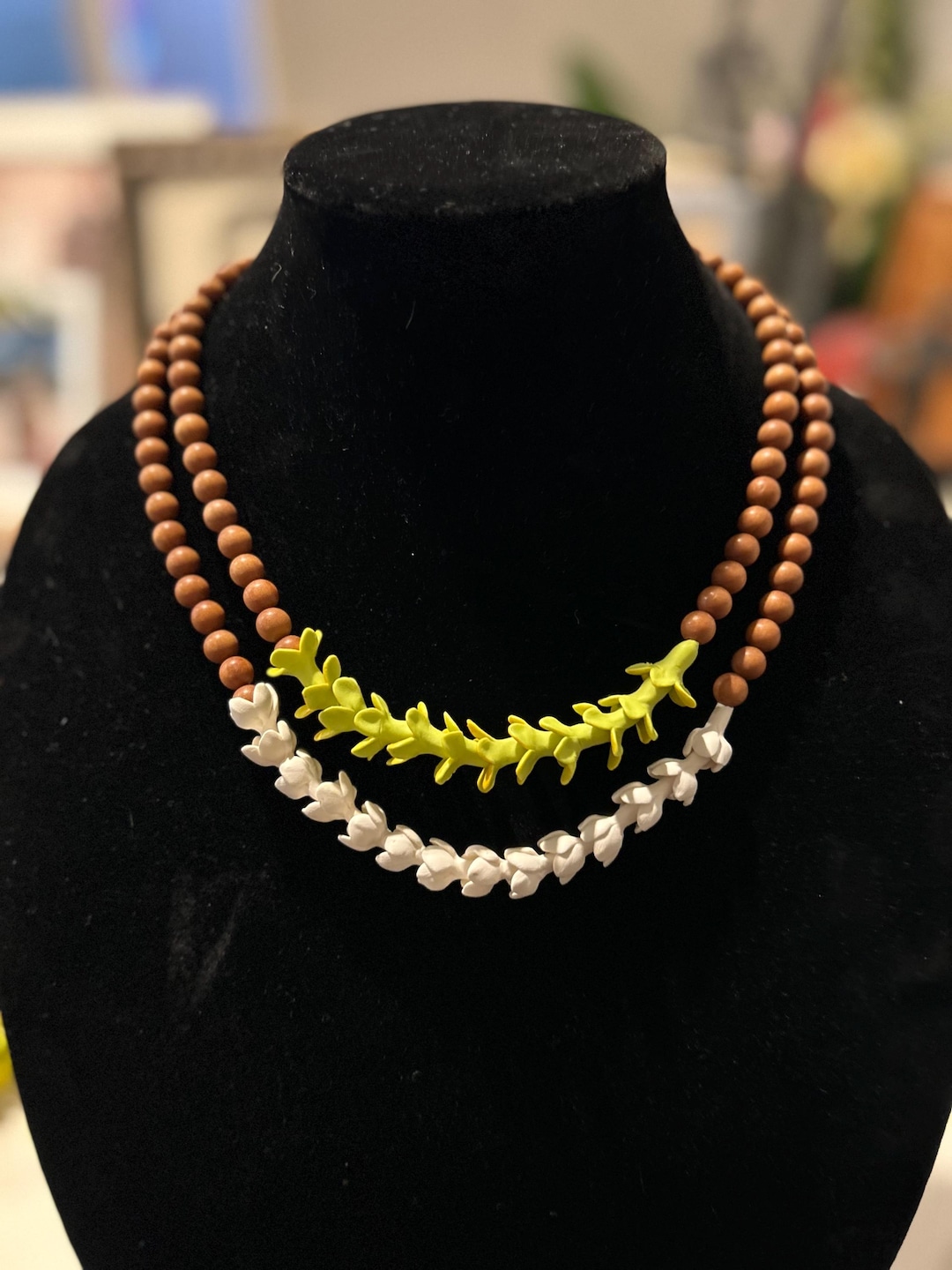 Double-strand Choker (pakalana and Pikake W/iliahi) - Etsy