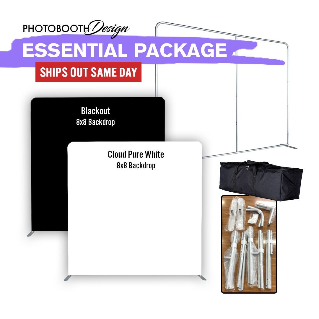 ESSENTIAL STARTUP PACKAGE / Stand Frame 8x8ft + Blackout + White ...
