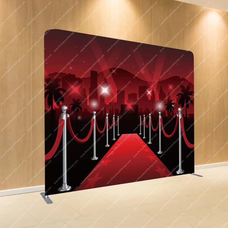 Red Carpet Gala - Pillow Cover Backdrop Photobooth Tension Fabric ...