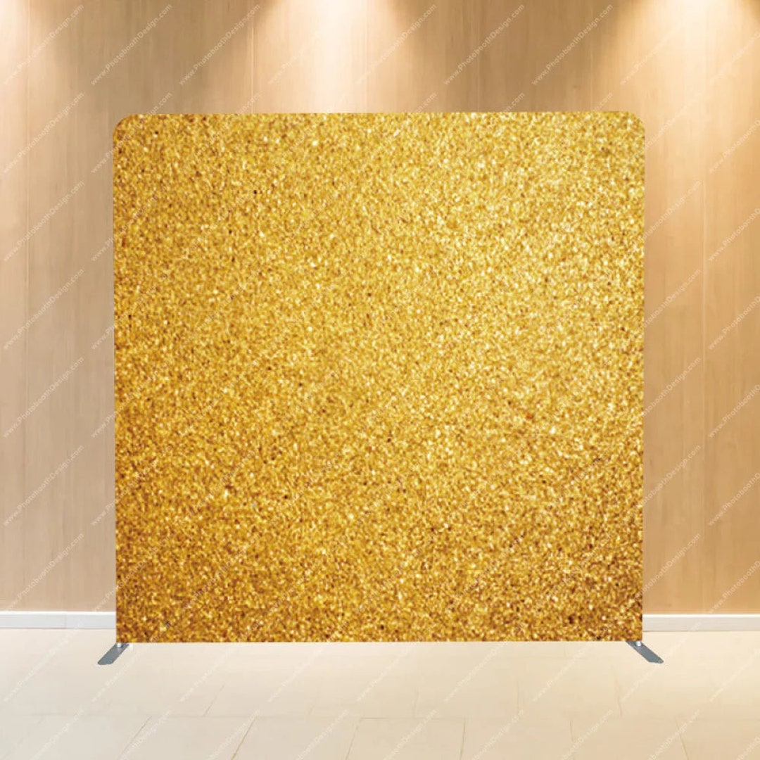 Gold Glitz Pillow Cover Backdrop Photobooth Tension Fabric Pillow ...