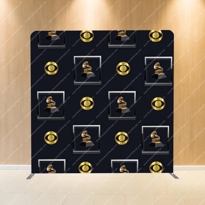 Grammy Award Icons Grid – Pillow Cover Backdrop Pillow Backdrop 8x8 ...