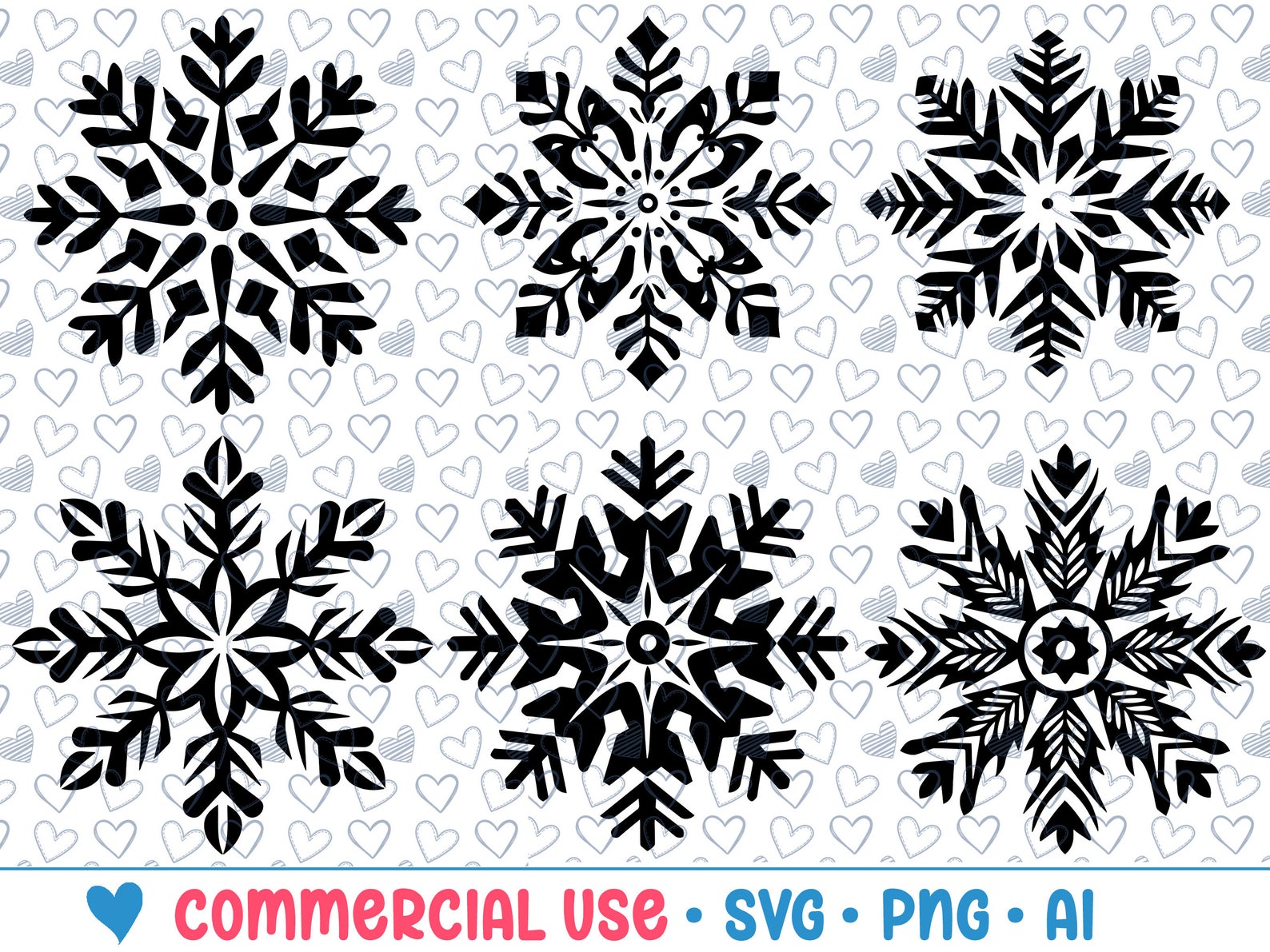 12 Snowflake SVG Bundle,snowflake Silhouette, Png,vector,commercial Use ...