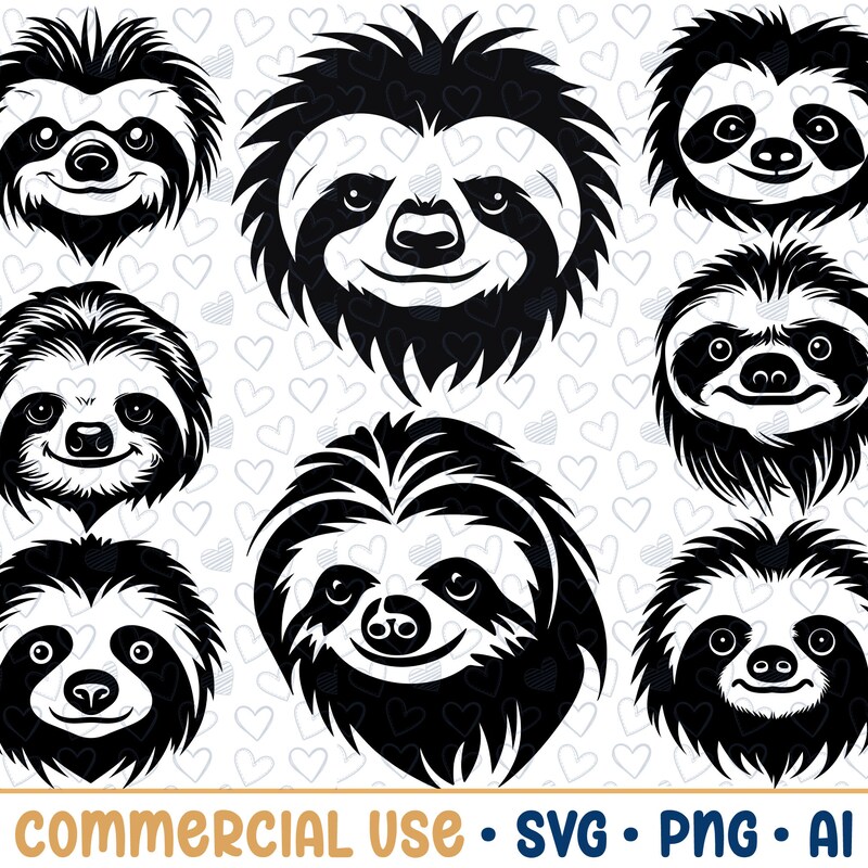 Sloth Svg for Cricut - Etsy